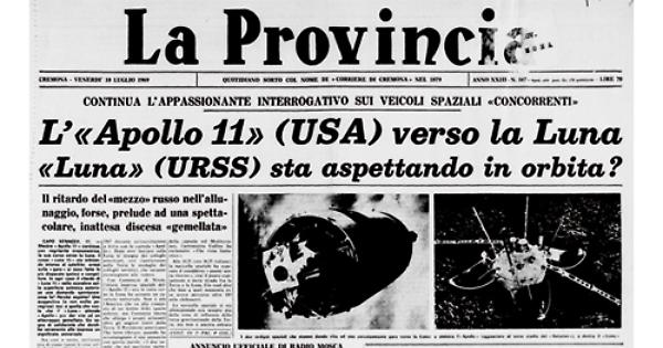 Le navicelle «Apollo 11» (USA) e «Luna» (URSS) 'insieme' alla conquista ...