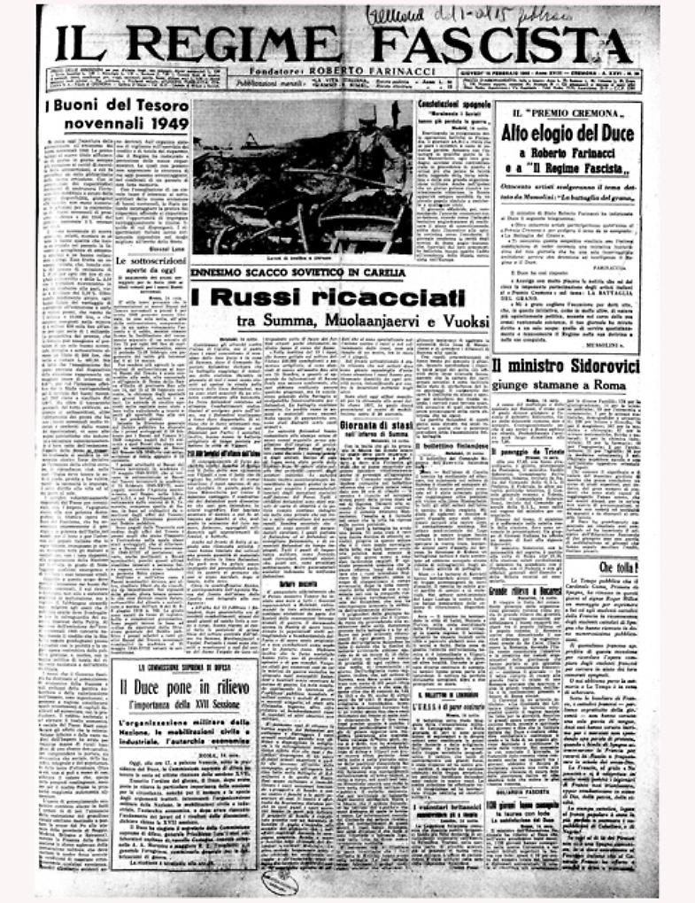 Mussolini elogia Roberto Farinacci e il suo ''Regime Fascista'' - La ...